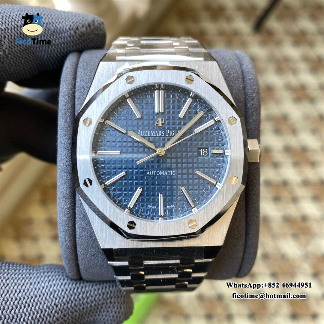 APSF A3120 AP Royal Oak 41mm 15400 Blue Dial SS Bracelet – Ficotime