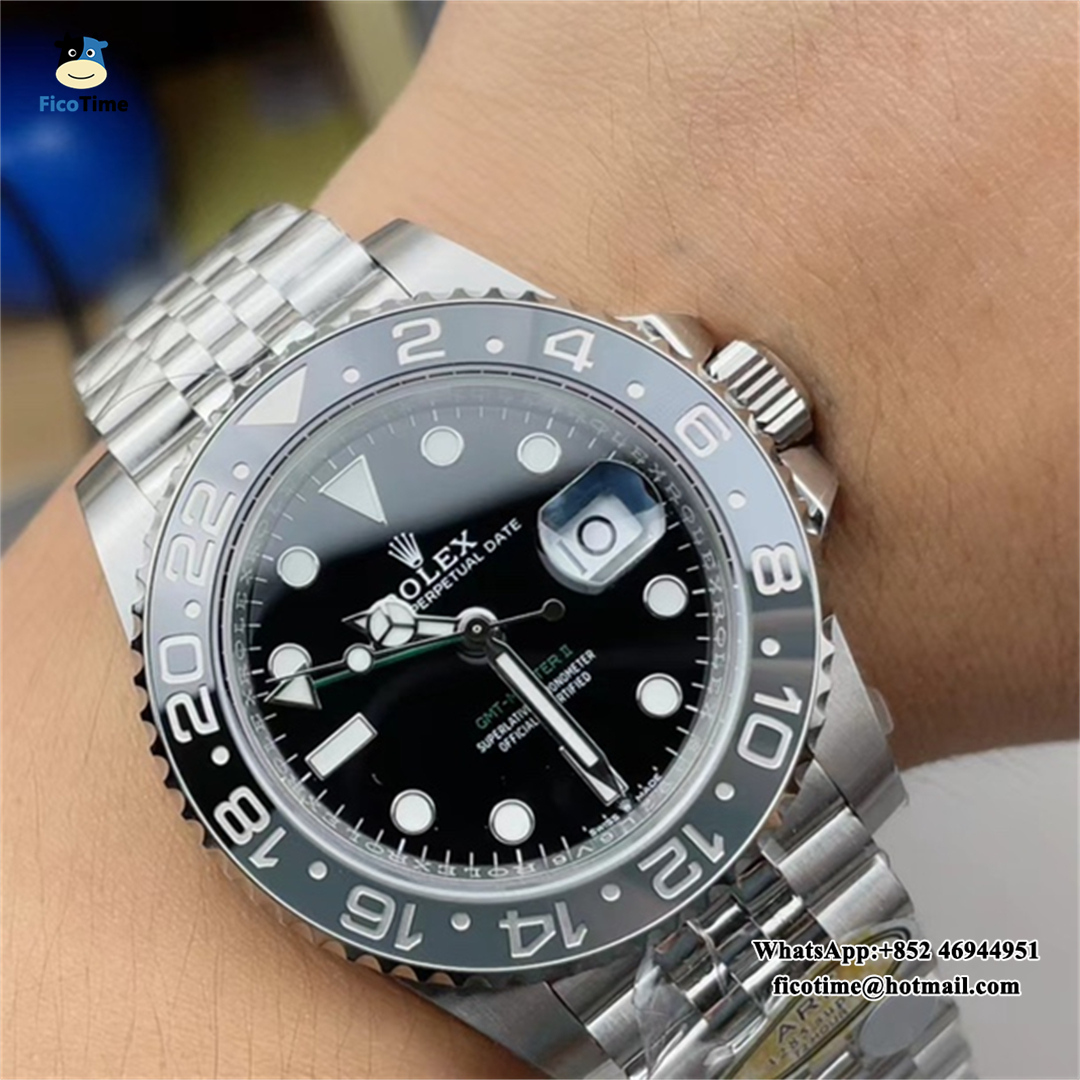 ARF SH3285 GMT-Master II 126710 GRNR Black/Grey Ceramic Bezel 904L ...