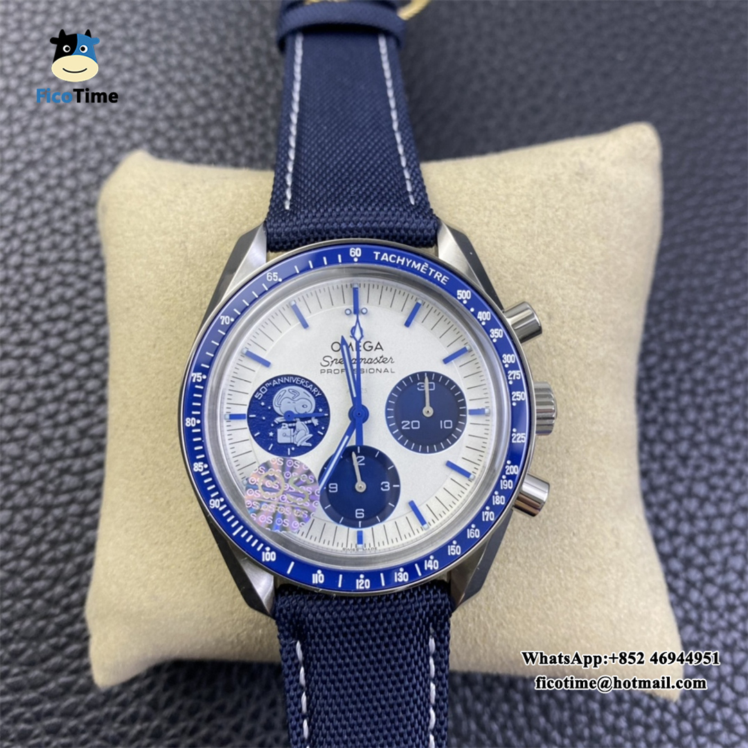 OSF A7750 Speedmaster 42mm Moonwatch Professional Silver Snoopy Award ...