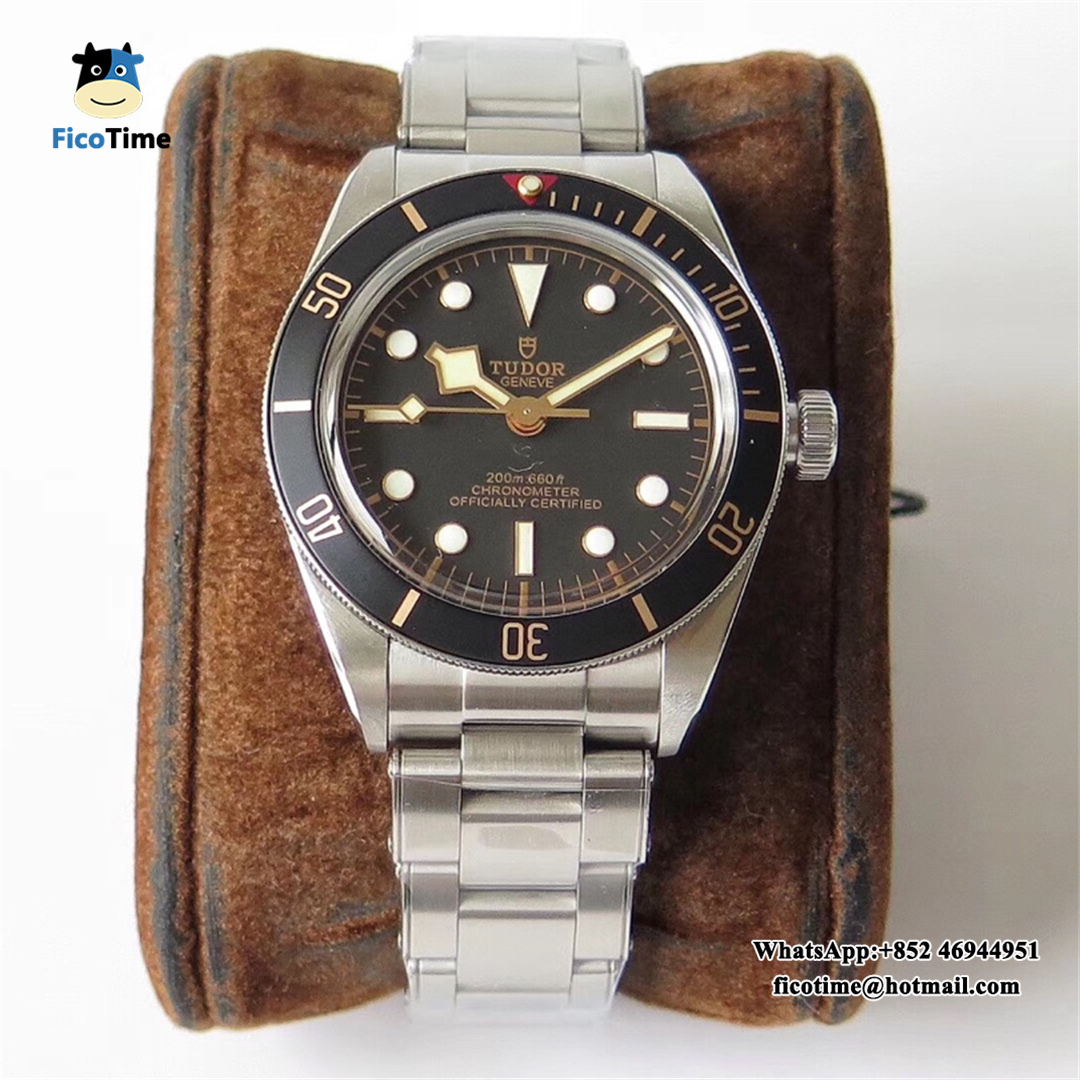 ZF A2836 Black Bay BB58 39mm Black Dial SS Bracelet – Ficotime