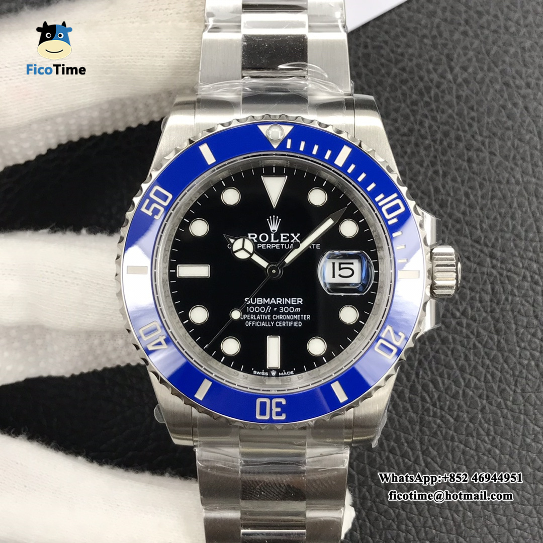 VSF VS3235 Submariner 41mm 126619LB Blue Ceramic Black Dial 904L SS ...