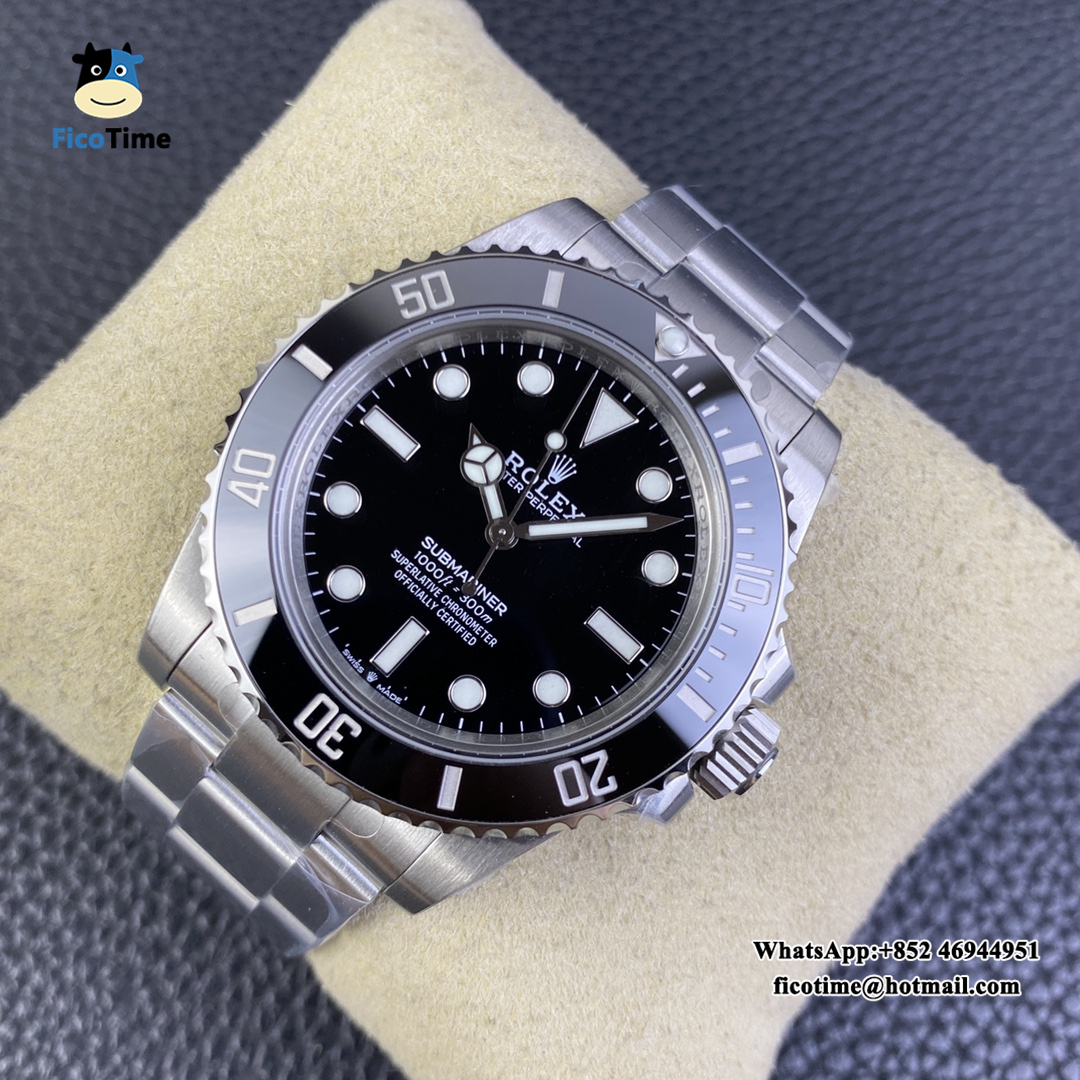 VSF VS3230 Submariner No Date 41mm 124060 Ceramic Black Dial 904L SS ...