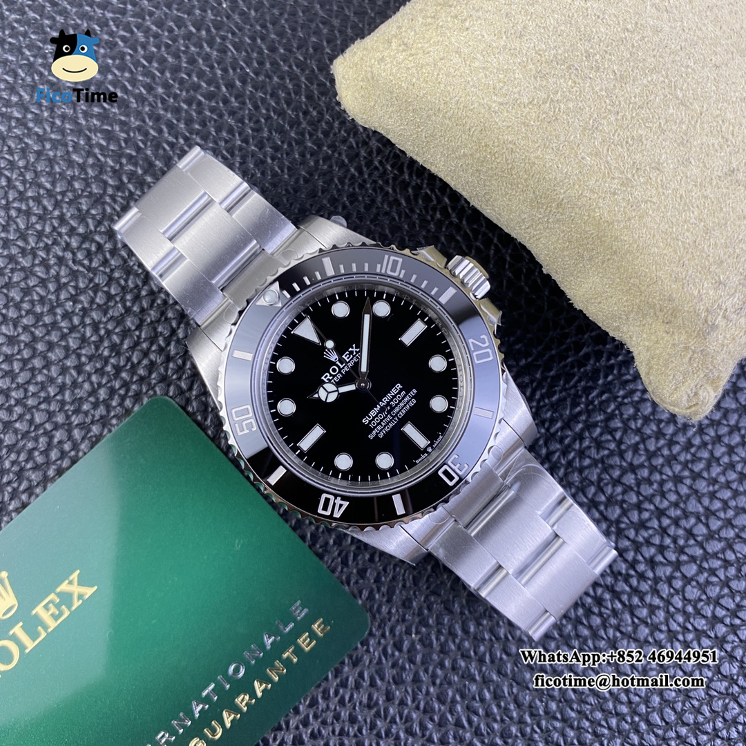 VSF VS3230 Submariner No Date 41mm 124060 Ceramic Black Dial 904L SS ...