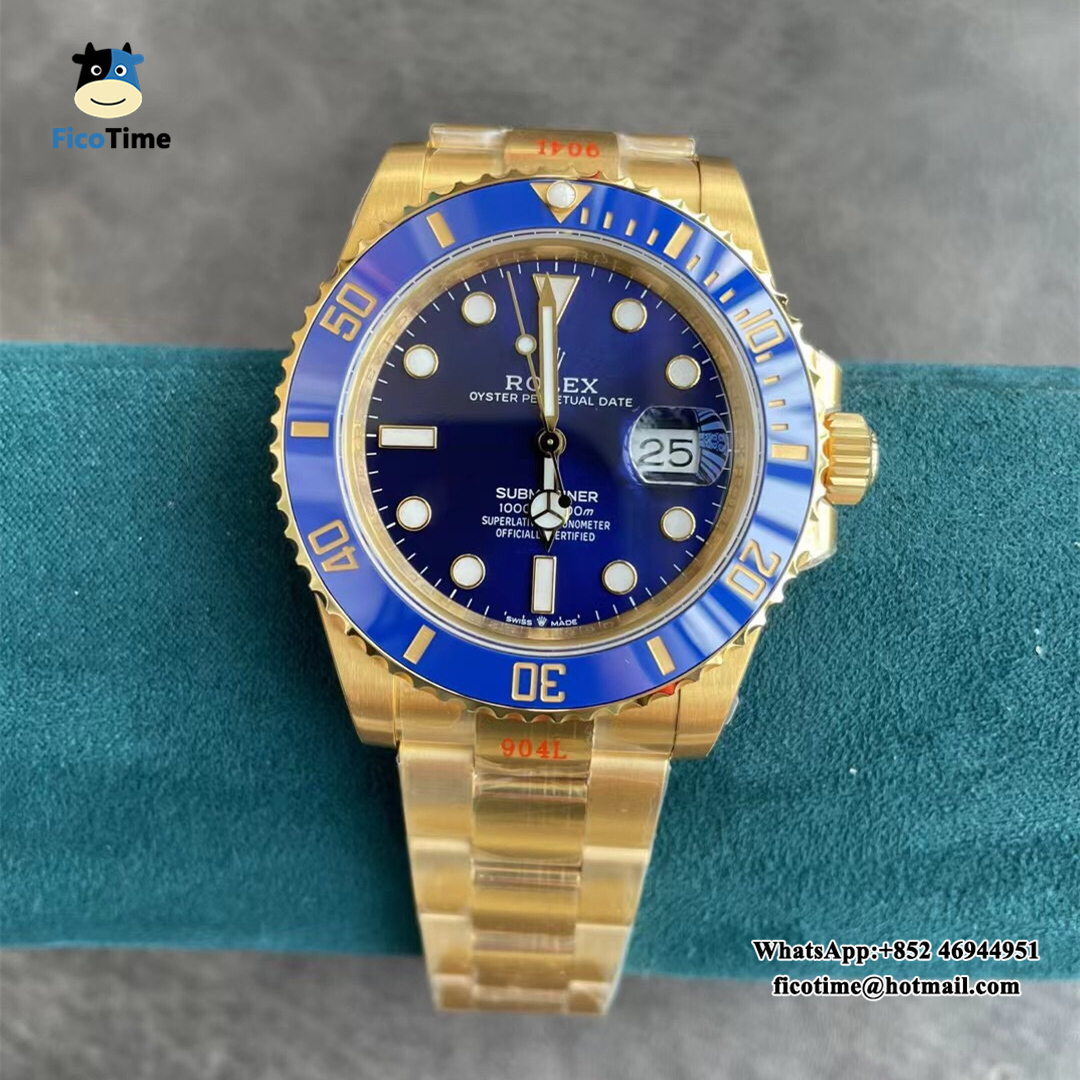 VSF VS3235 Submariner YG 41mm 126618LB Ceramic Blue Dial 904L YG ...