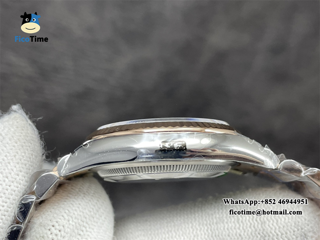 VSF VS3235 DateJust 36mm Fluted Bezel Grey Dial RG/SS Jubilee Bracelet ...