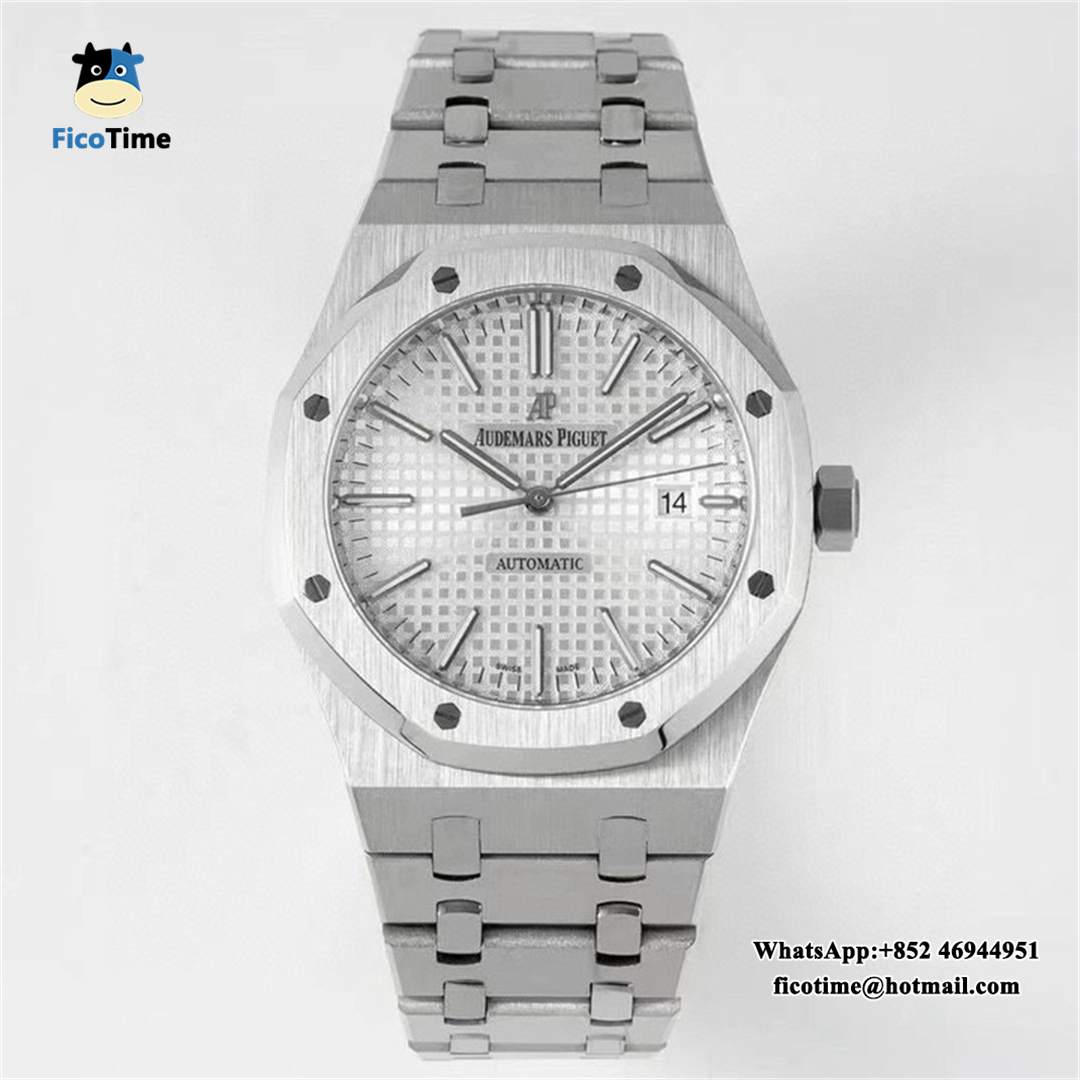 ZF A3120 AP Royal Oak 41mm 15400 White Dial SS Bracelet – Ficotime