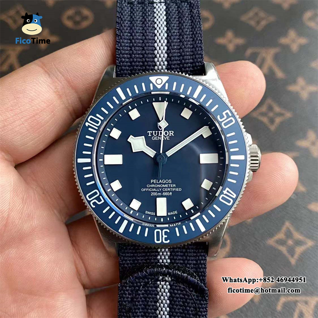 M+ 8N-24 Pelagos 42mm Titanium Blue Ceramic Bezel Blue Dial Nylon Strap ...