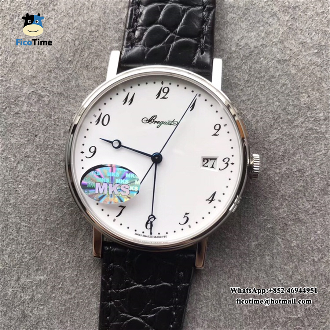 MKSF MY9015 Classique5177-29 38mm White Dial Black Leather Strap – Ficotime