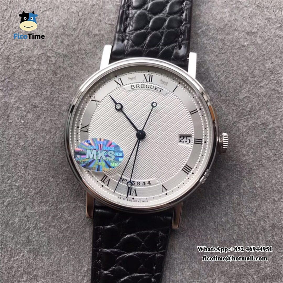 MKSF MY9015 Classique5177-12 38mm White Dial Black Leather Strap – Ficotime