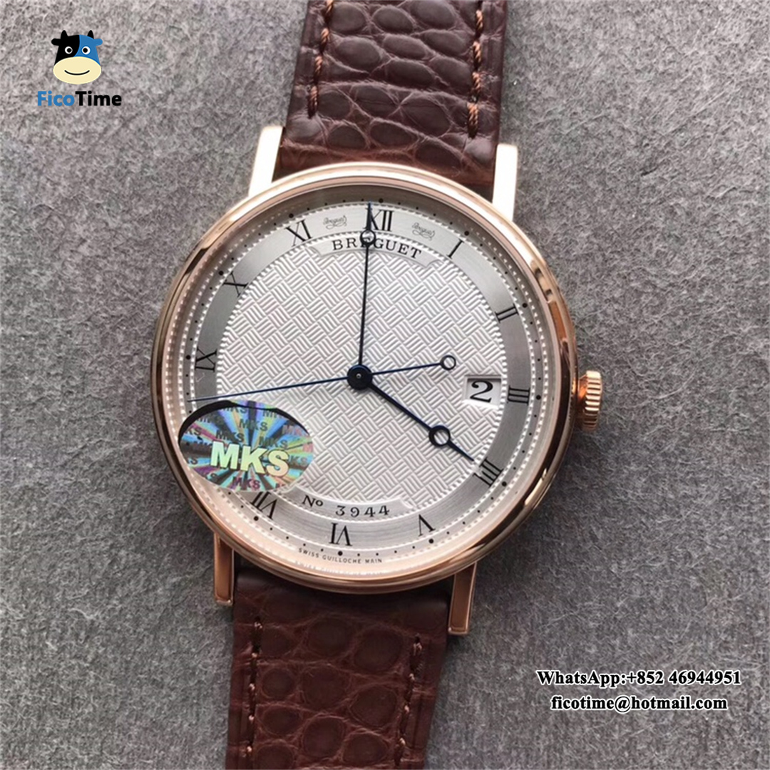 MKSF MY9015 Classique5177-12 38mm RG White Dial Brown Leather Strap ...