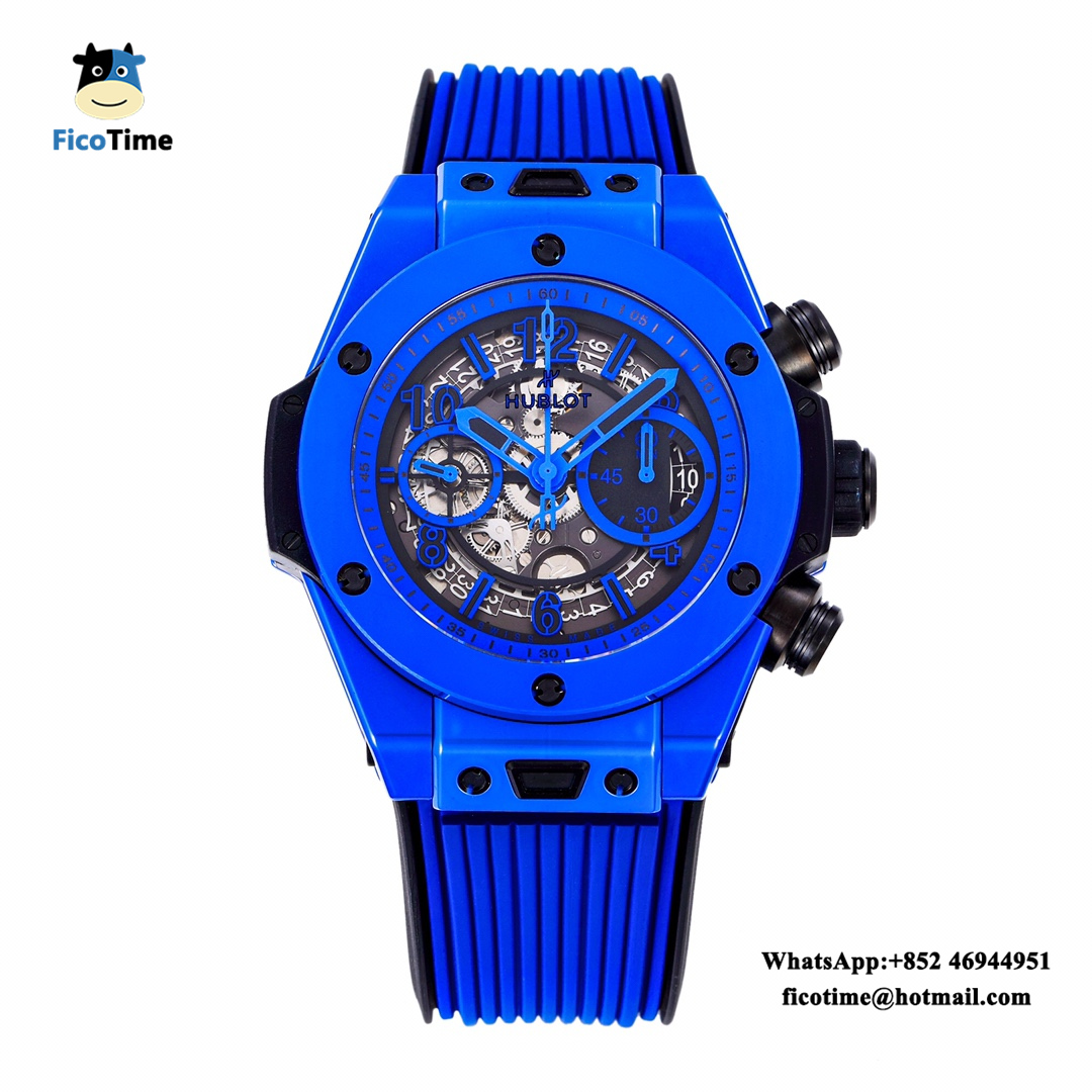BBF A1280 Big Bang Unico Chrono 42mm Deep Blue Ceramic Bezel Skeleton ...