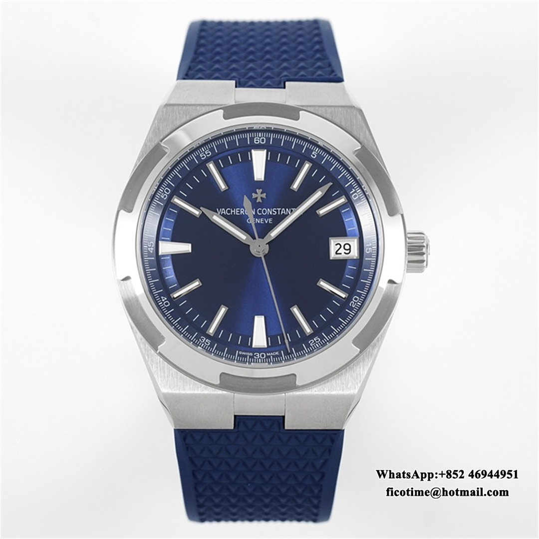 8F A5100 Overseas 4500V 41mm Blue Dial Blue Rubber Strap – Ficotime