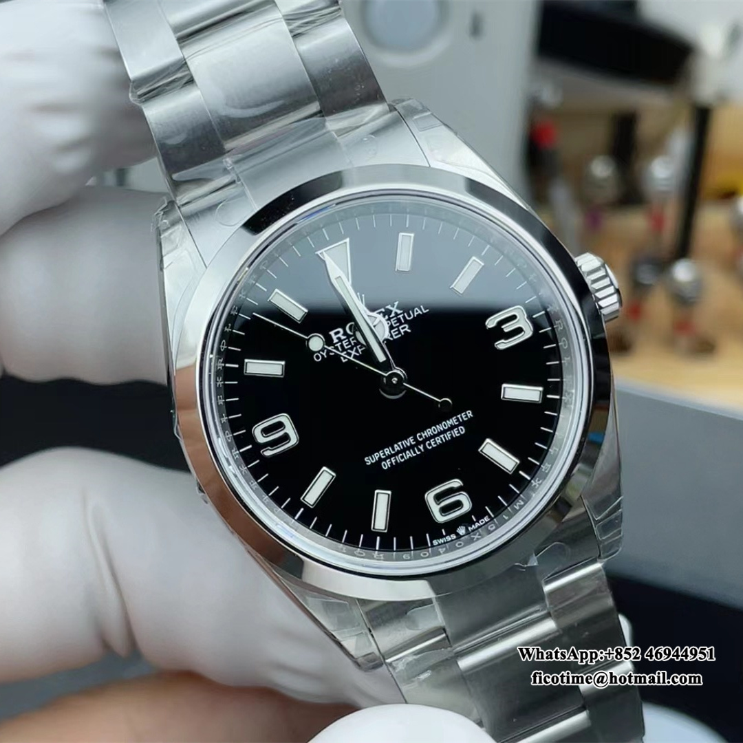 VSF VS3230 Explorer I 124270 36mm SS Bracelet Black Dial – Ficotime