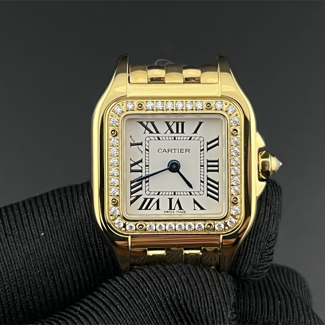 BVF Swiss Quartz PANTHERE 22mm YG Diamond Bezel White Dial YG Bracelet ...