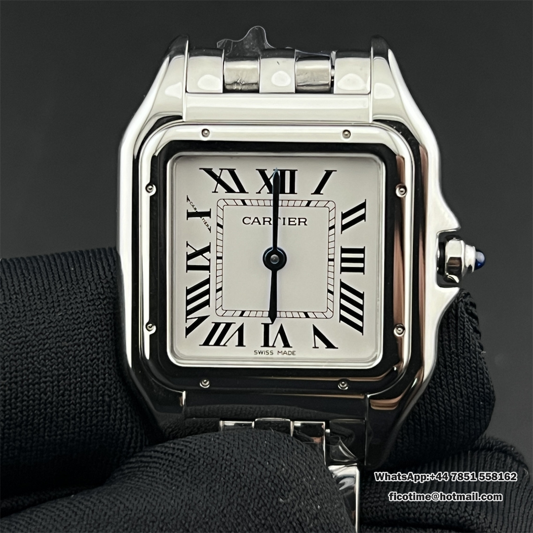 BVF Swiss Quartz PANTHERE 27mm White Dial SS Bracelet – Ficotime
